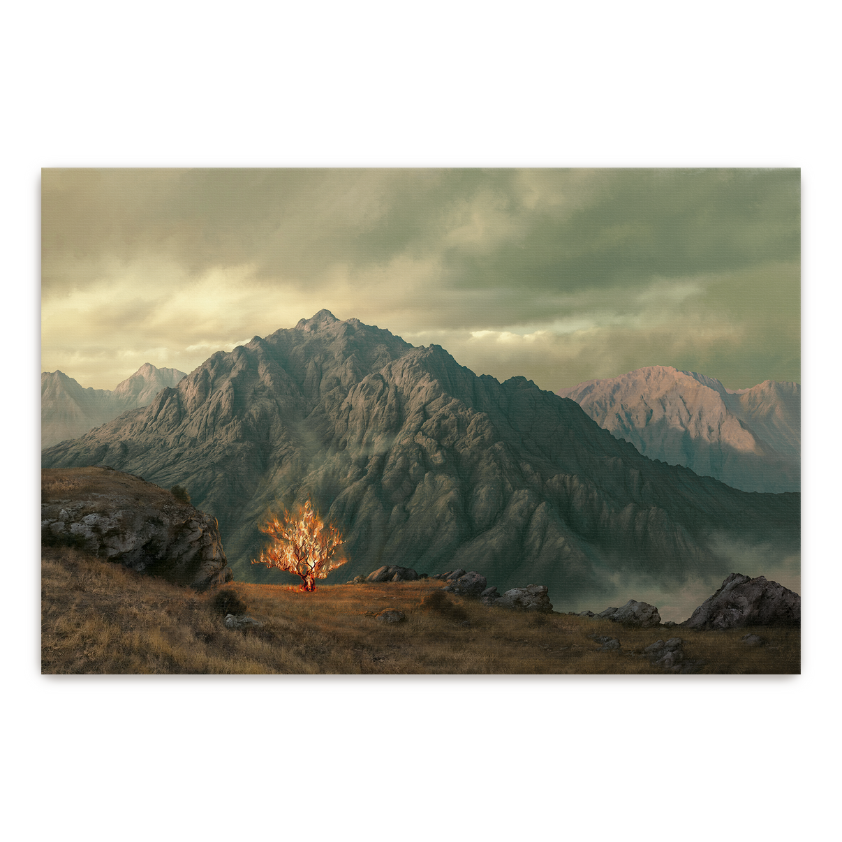 Holy Ground Art Print | Moses Burning Bush Wall Art – art & olive